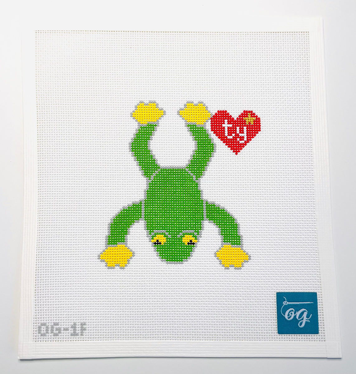 Frog Beanie – Olivia Grace Needlepoint